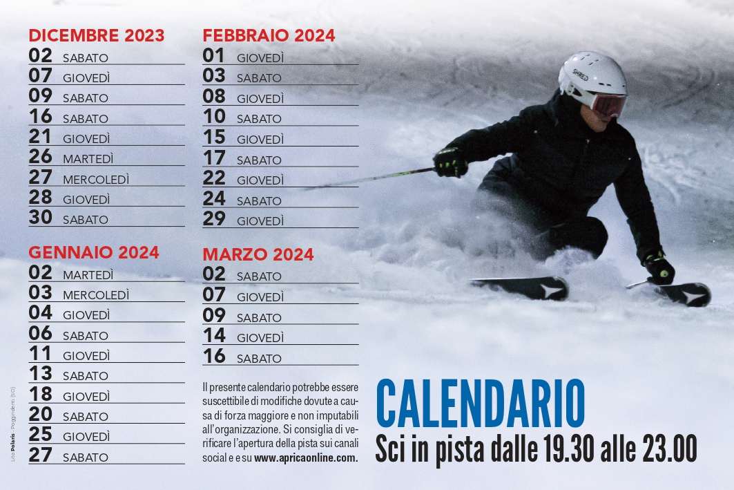 Night skiing in Aprica - Winter 2023/2024 - Valtellina